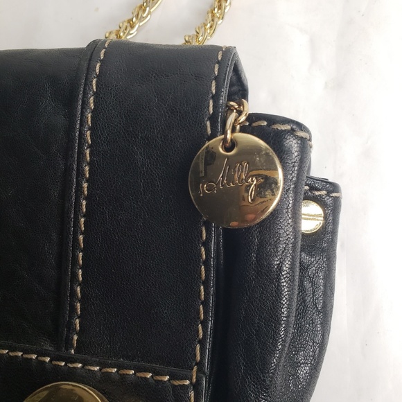 Milly | Bags | Milly Leather Handbag Wgold Chain Strap | Poshmark